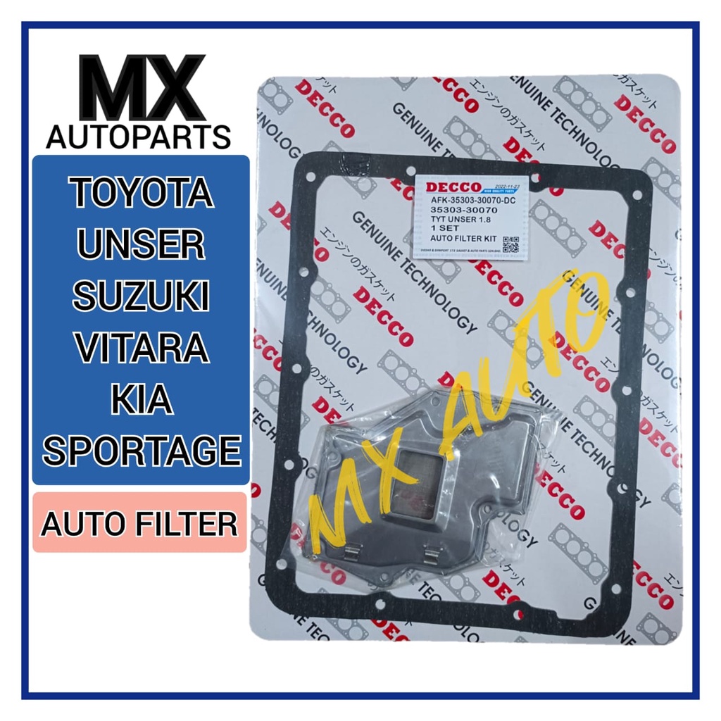 AUTO TRANSMISSION FILTER KIT TOYOTA UNSER 1.8, SUZUKI VITARA 16V, KIA ...