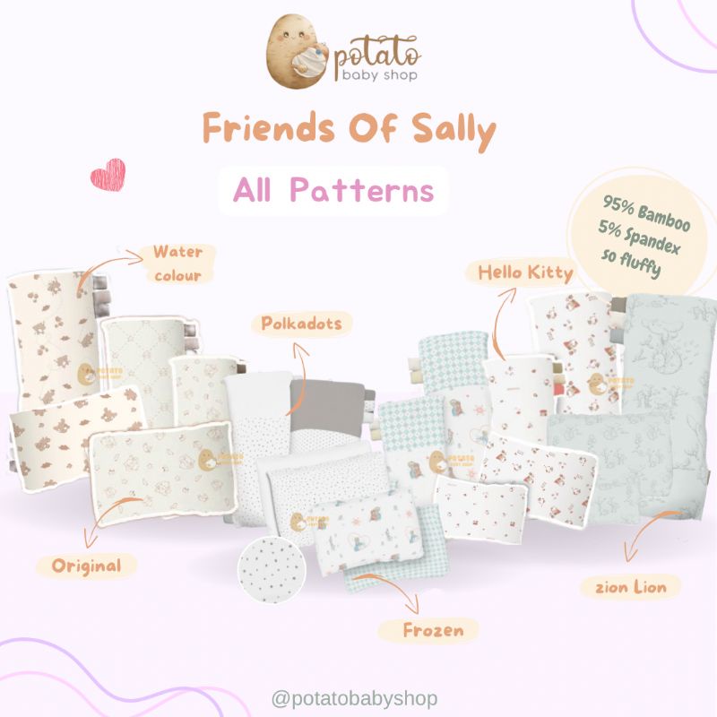 Friends of Sally Hug & Pillow - Watercolor, Hello Kitty, Zion The Lion ...