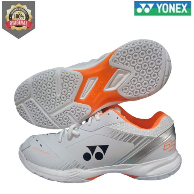 Free Socks!! Premium BADMINTON Shoes SHB 65X White Silver ORIGINAL ...