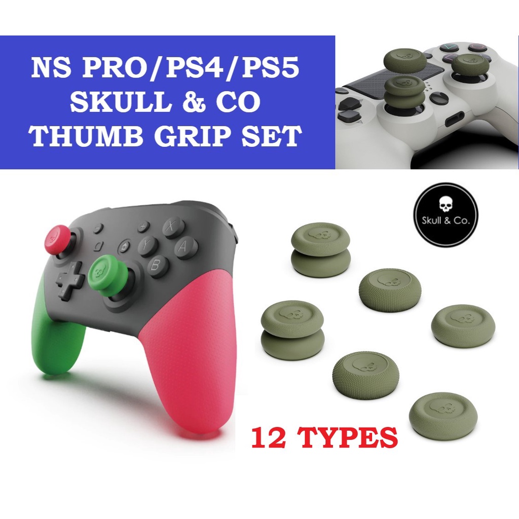 Skull & Co PS4/PS5/NS PRO Thumb Grip Cap 6pcs Set | Shopee Malaysia