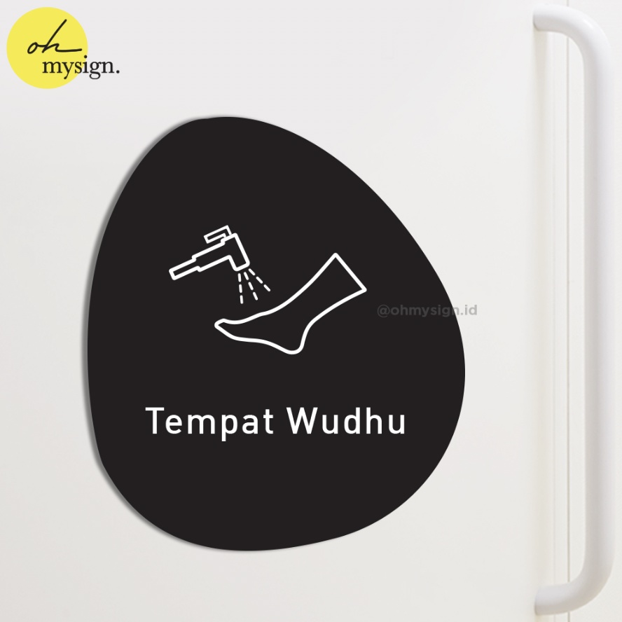 Writing Place For Wudhu Sign Board Acrylic Wall Mount Acrylic Board ...