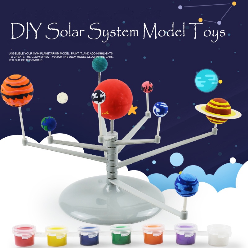 DIY Solar System Model Toys Colouring Painting Planet Astronomy Science ...
