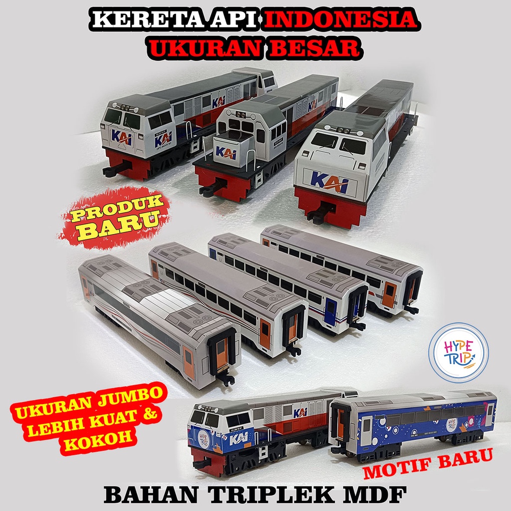 KAYU Indonesian Train Toy Wooden Train Locomotive | Shopee Malaysia