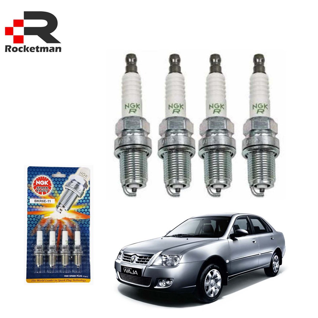 NGK BKR6E-11 SPARK PLUG PROTON WAJA 1.6 WIRA 1.6 1.8 SWIFT 1.5 SENTRA ...