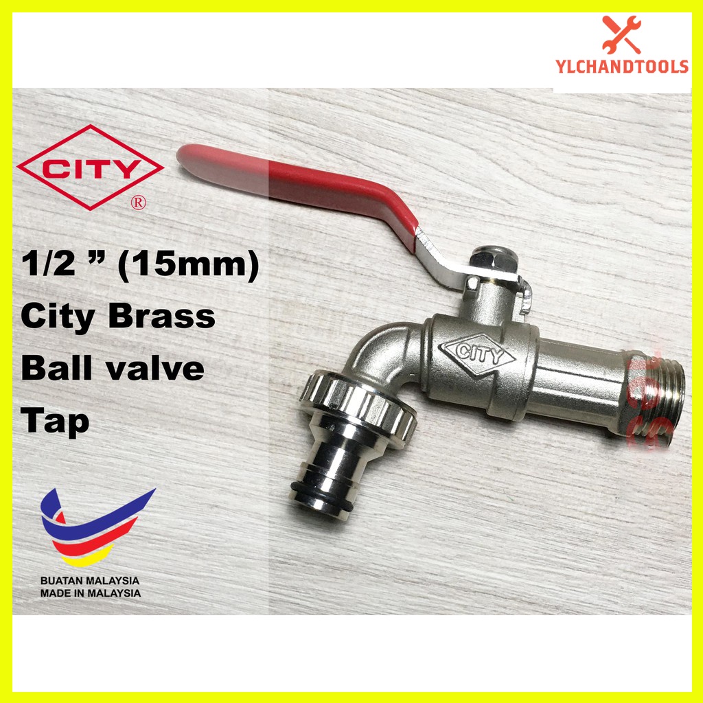 (Made in Malaysia) *City* * Rockey * Ball Valve Union Tap Washing ...