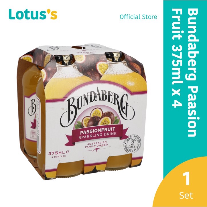 Bundaberg Passion Fruit 375ml x 4 | Shopee Malaysia