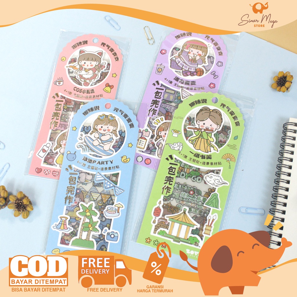 Namei Costume Change Diary Deco Stickers / Cute Diary Deco Stickers ...