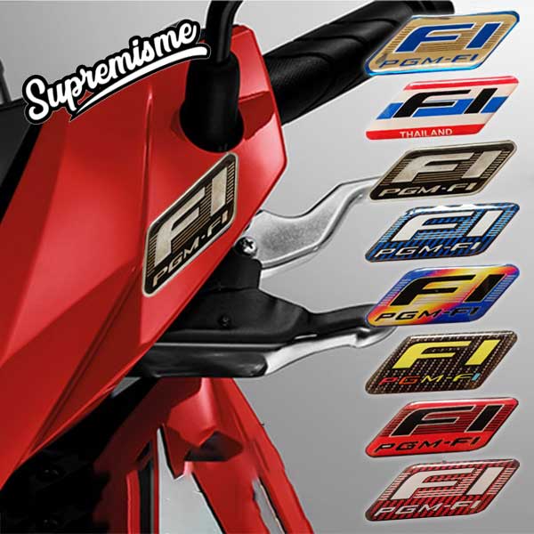 3D Embossed Fi Emblem Sticker | PGM-FI Embossed Sticker | FI Embossed ...