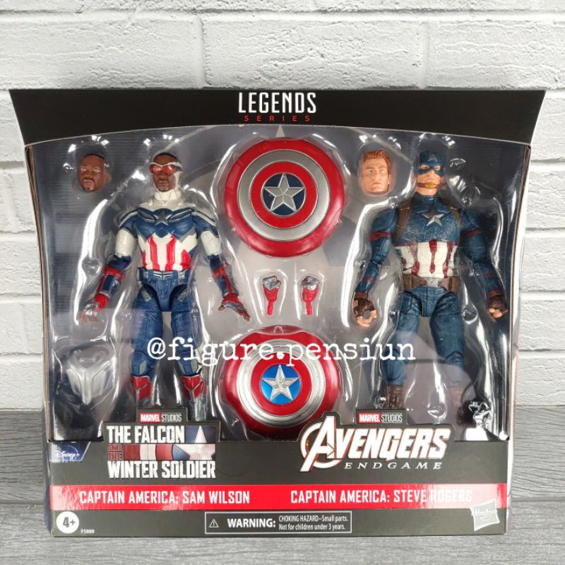 Marvel LEGENDS DISNEY CAPTAIN AMERICA 2 PACK SAM WILSON STEVE ROGERS ...