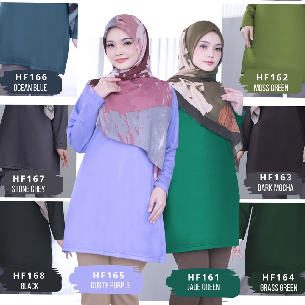 T shirt Jersey Basic Plain Humaira Design | Shopee Malaysia