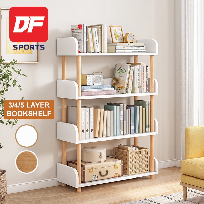 DF.os 3/4/5 Layer Bookshelf Storage Rack Display Bedside Shelf Small ...