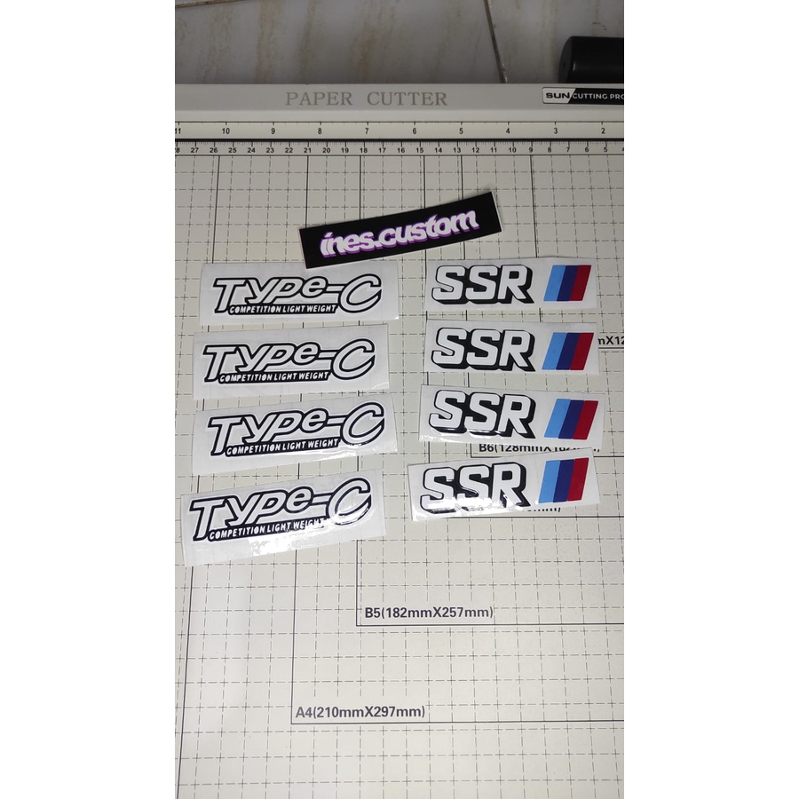 SSR STICKER TYPE-C CAR VELG STICKER | Shopee Malaysia