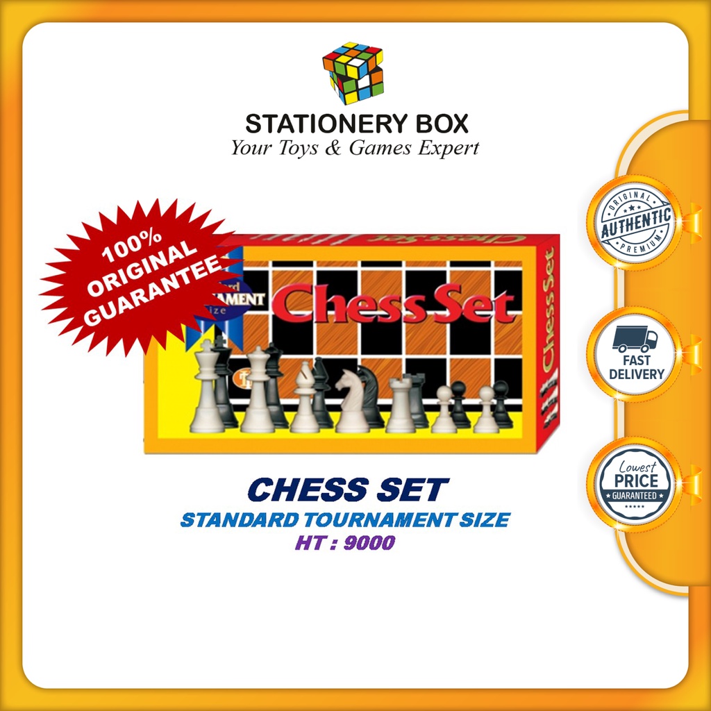 Standard Tournament Size HEE Chess Set Board Games Friends, Family ...