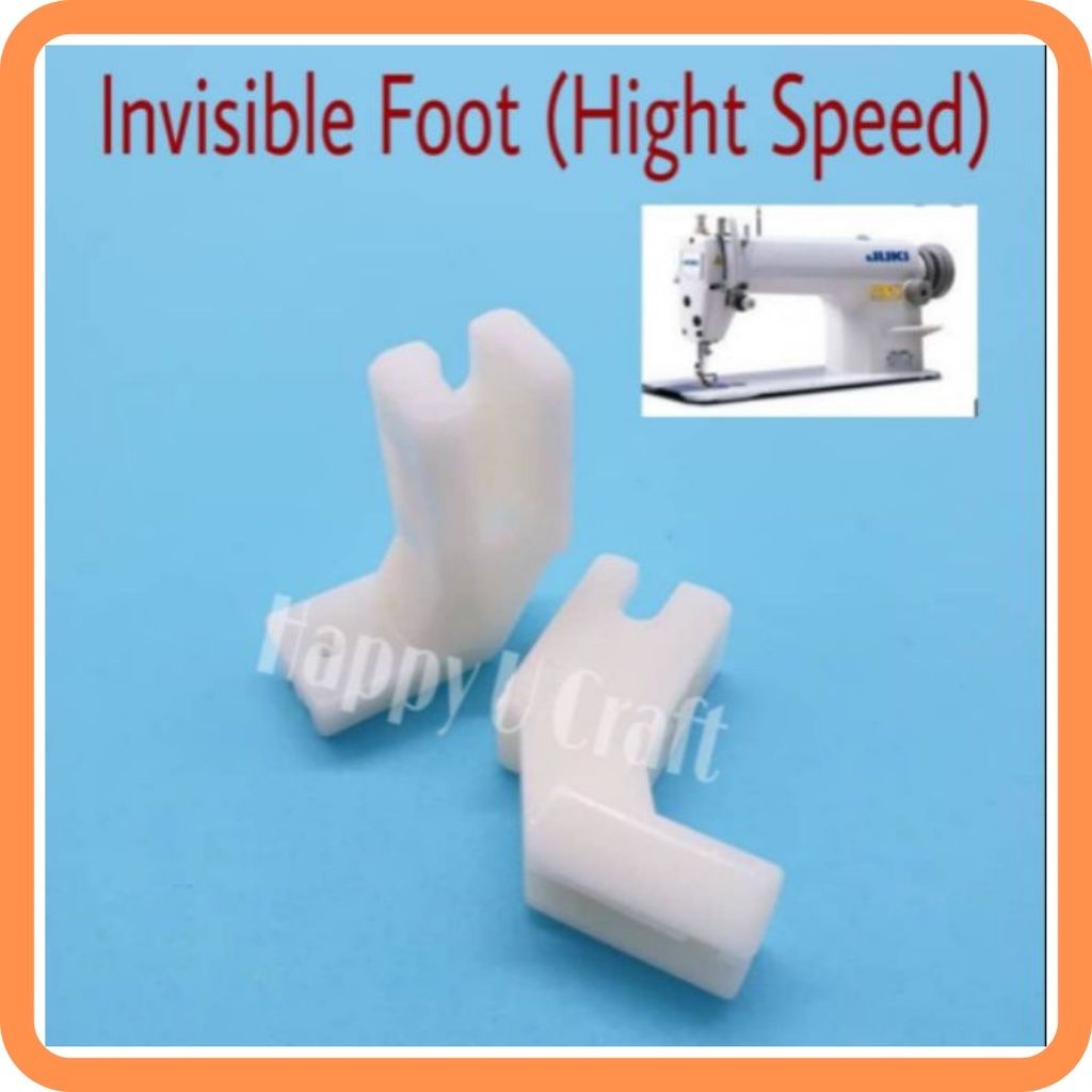 Tapak Zip Sorok / Plastic Invisible Zipper Foot (High Speed) | Shopee ...