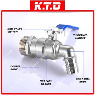1/2 INCH WALL MOUNTED VALVE BIB TAP BRASS BIBCOCK FAUCET WALL WATER ...