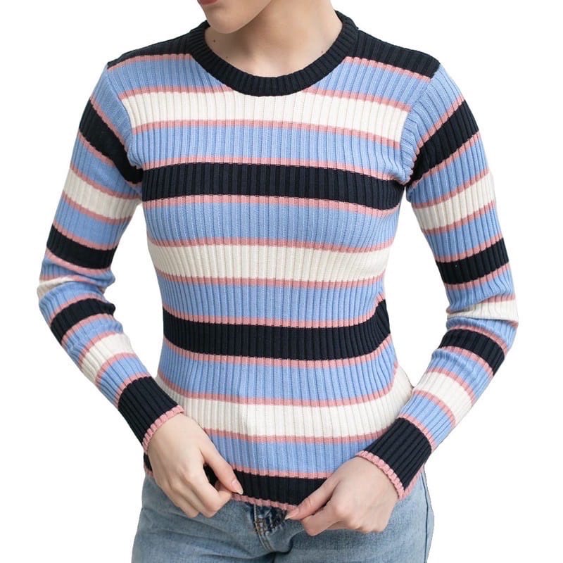 Bica KNIT SWEATER INNER KNIT PREMIUM INNER KNIT Women's Latest STRIP ...