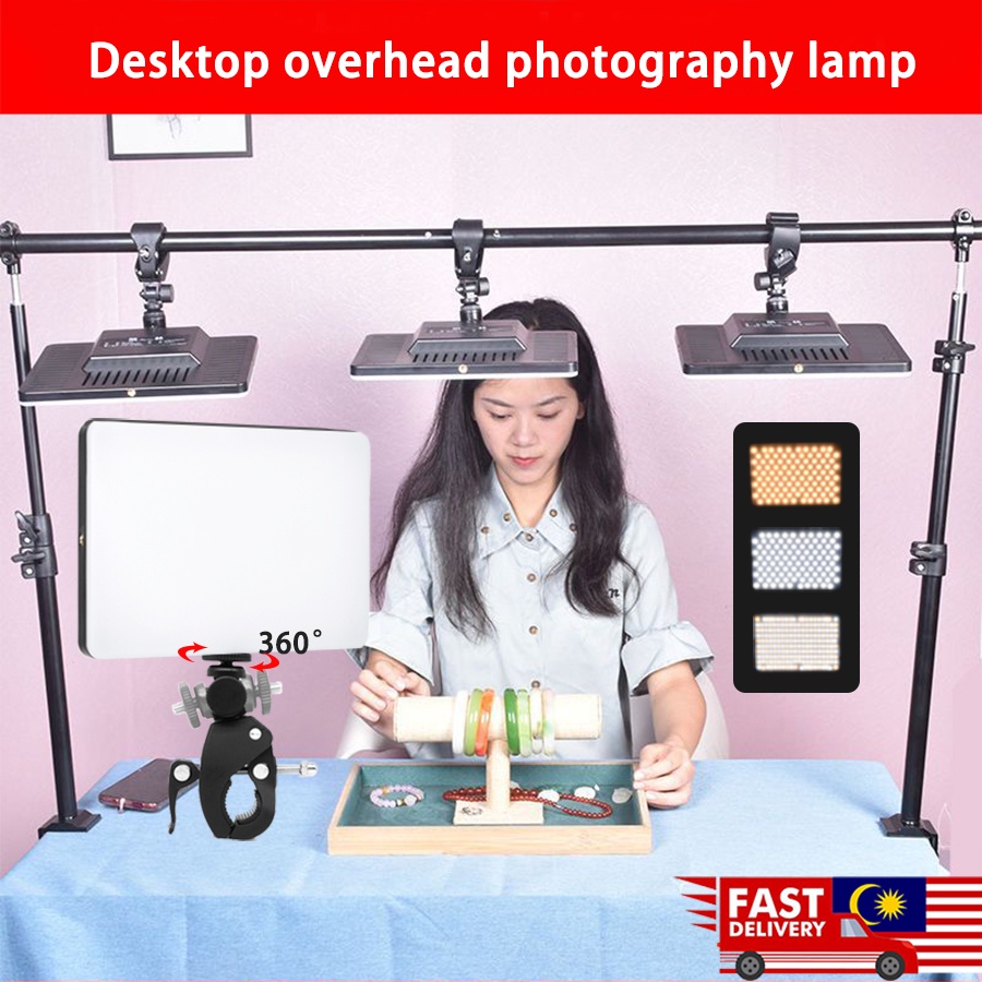 Desktop Overhead Photography Lamp 3 Color Temperature Fill Light Plate ...