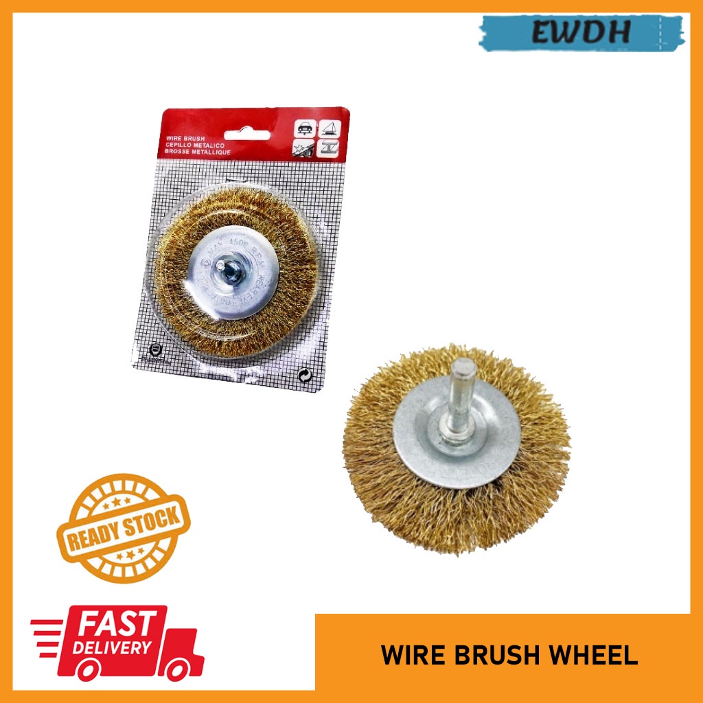 WIRE BRUSH CEPILLO METALICO BROSSE METALLIQUE SHAFT WHEEL BRUSH SC25 ...