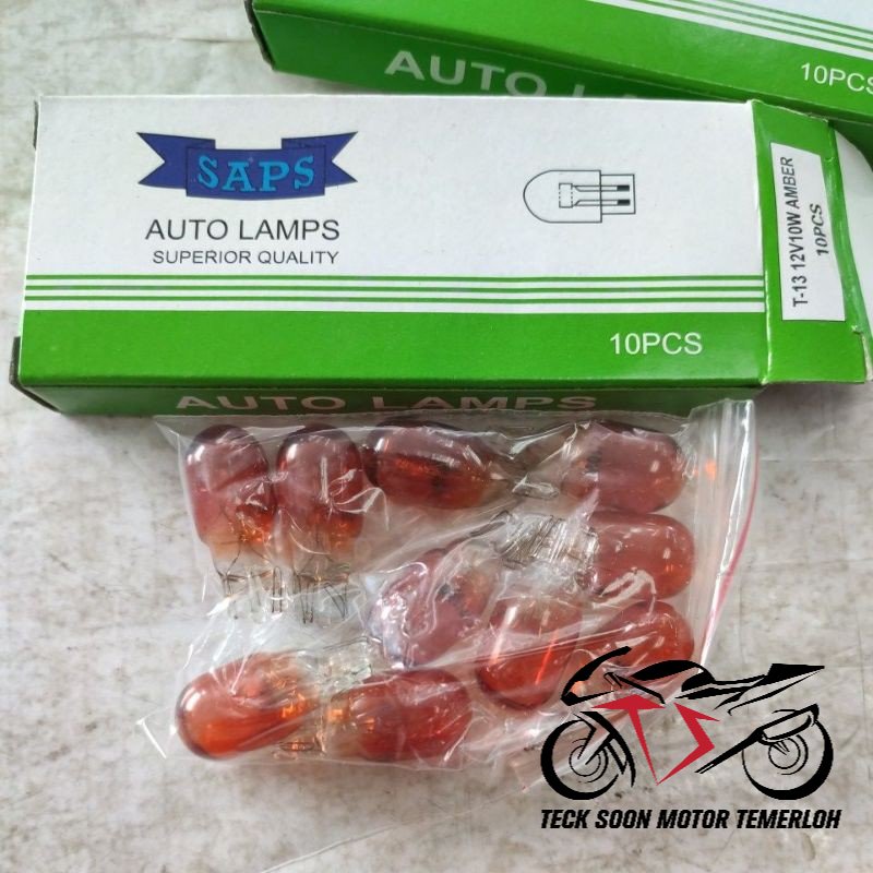 Bulb Mentol signal 12v 10W (oren)(1 bijir) (T13) TBM | Shopee Malaysia