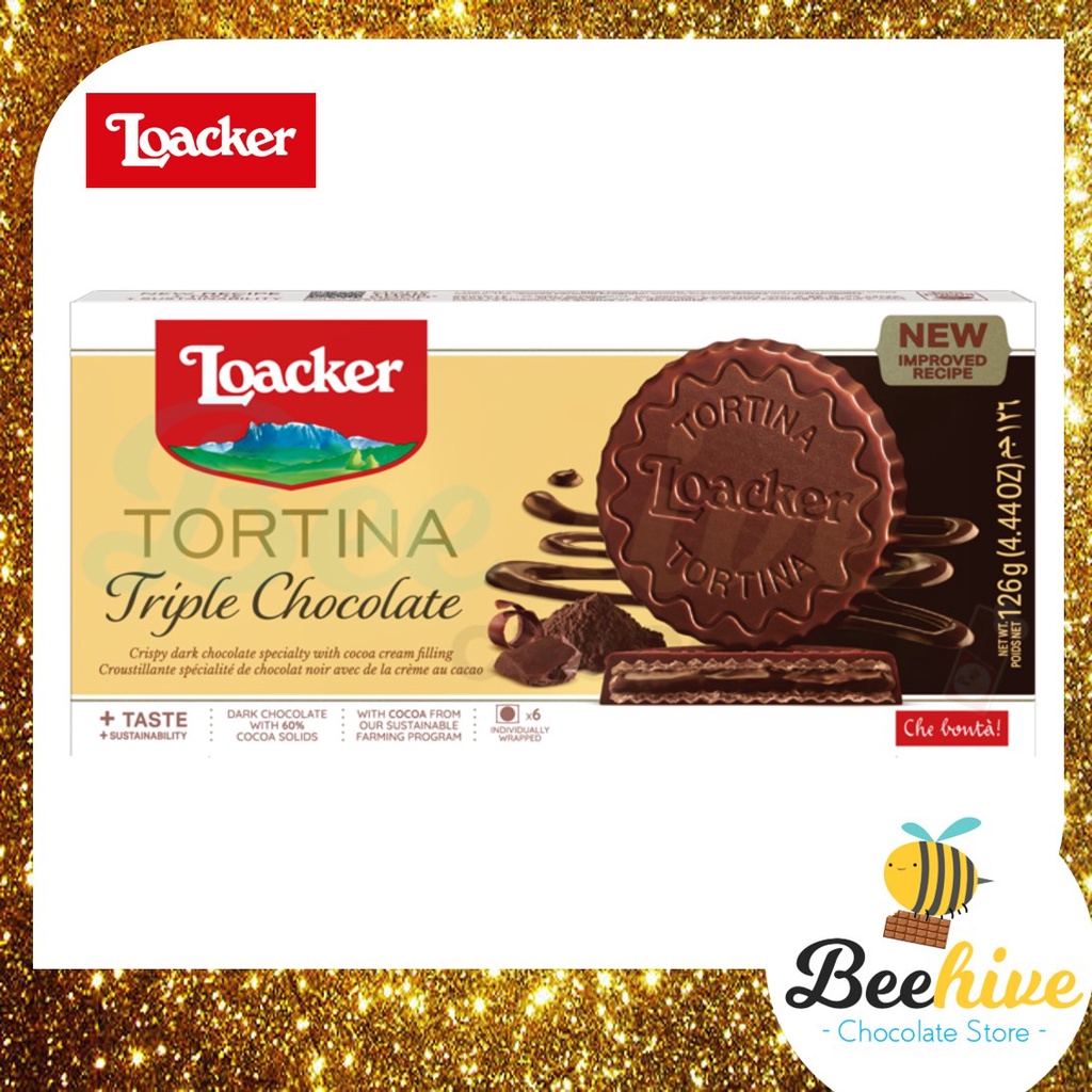 Loacker Tortina Chocolate Wafer 125g - 126g (Assorted Flavours ...