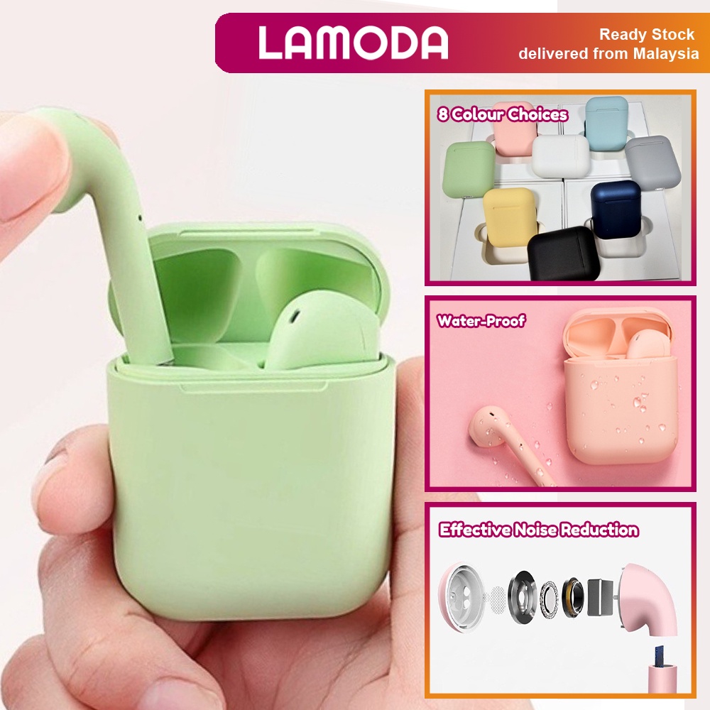 [1 SIZE][Lamoda]BLUETOOTH EARBUDS Macaron inPods I12 TWS Bluetooth ...