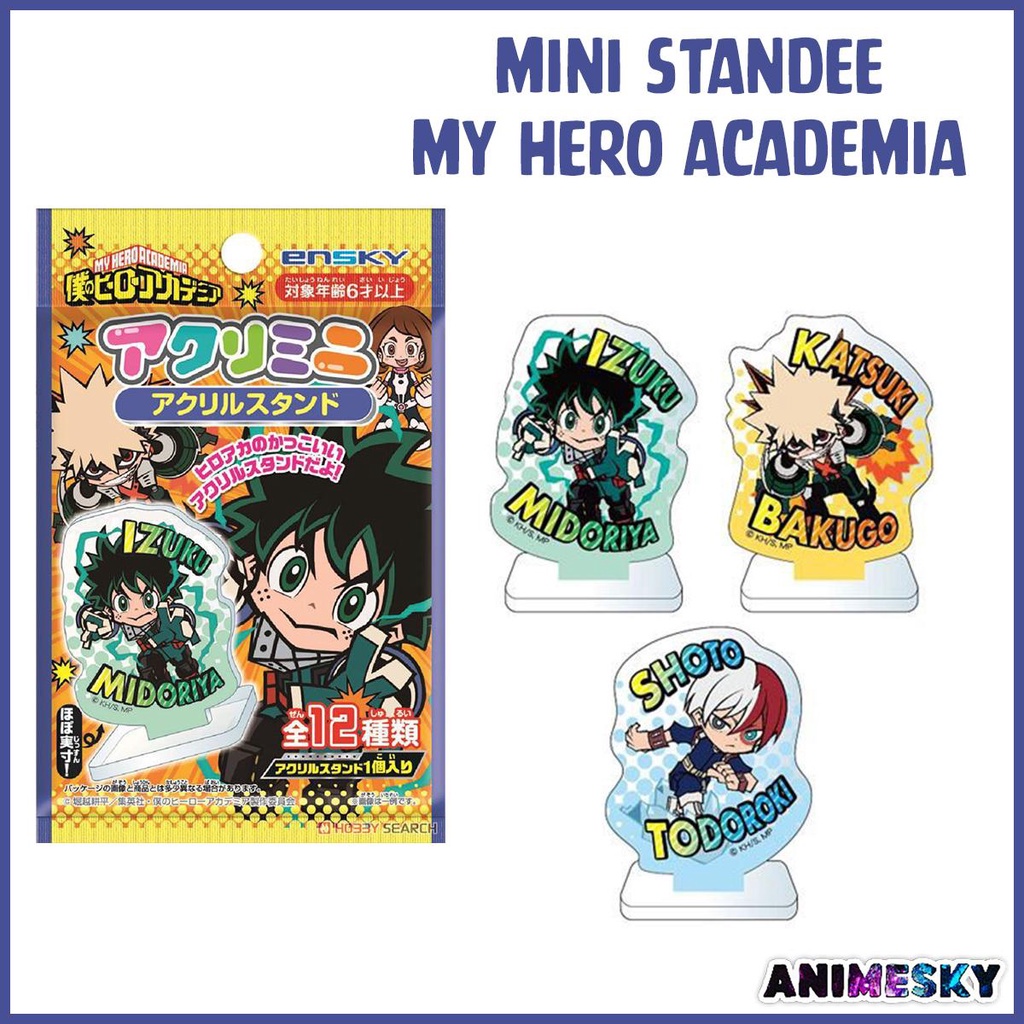 Mini standee MHA mini Pack - ENSKY genuine superhero Academy | Shopee ...