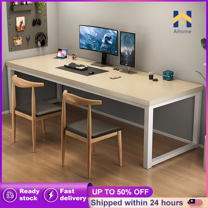 【NEW】160CM Meja Belajar Home Office Computer Table Modern Writing Desk ...