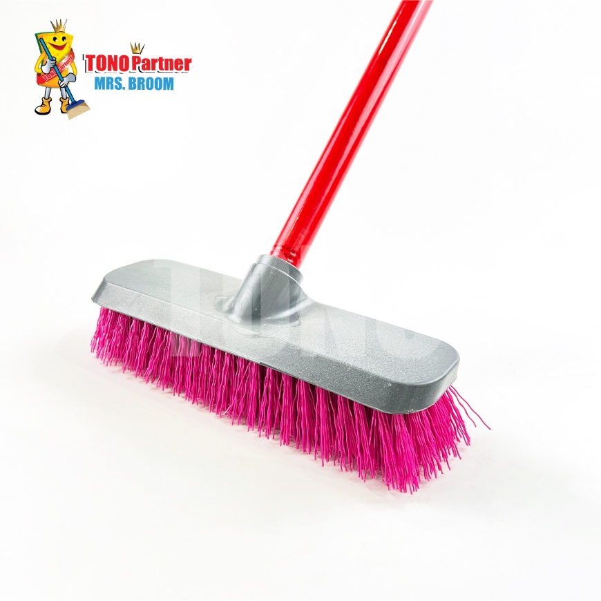 Plastic Sweeper Broom Set Floor Cleaning Brush Outdoor Bathroom Penyapu ...
