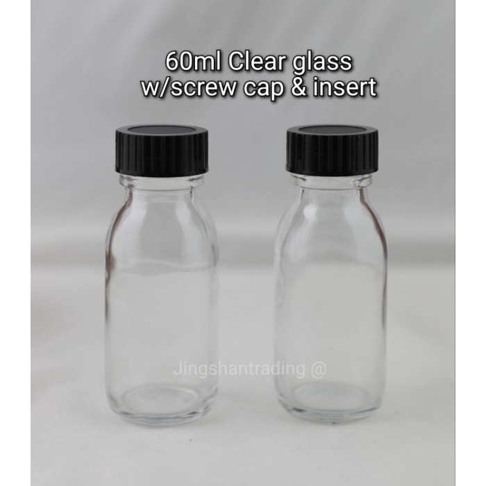 [7pcs/set coffee ] 30ml /60ml Clear glass bottle/Syrups /Botol kaca ...