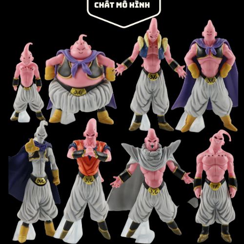 Dragon balls mabu character model, complete set of 8 extremely cute ...