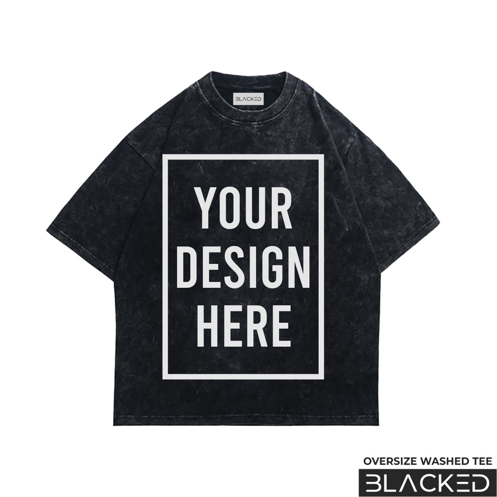 (READ Description!) Custom KAOS WASHED OVERSIZED / BAJU STONEWASH ...