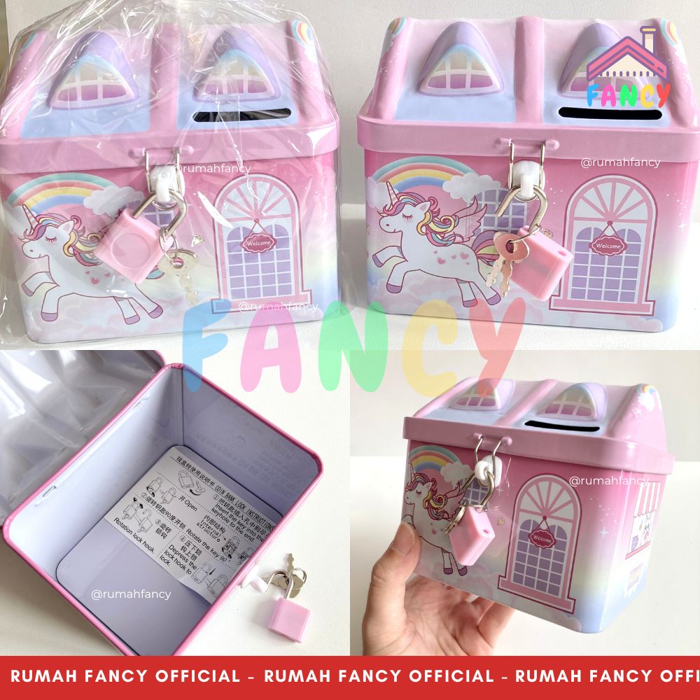 [FREE Bubble + DUS] Coin Box Piggy Bank Piggy Bank + Padlock Key in the ...