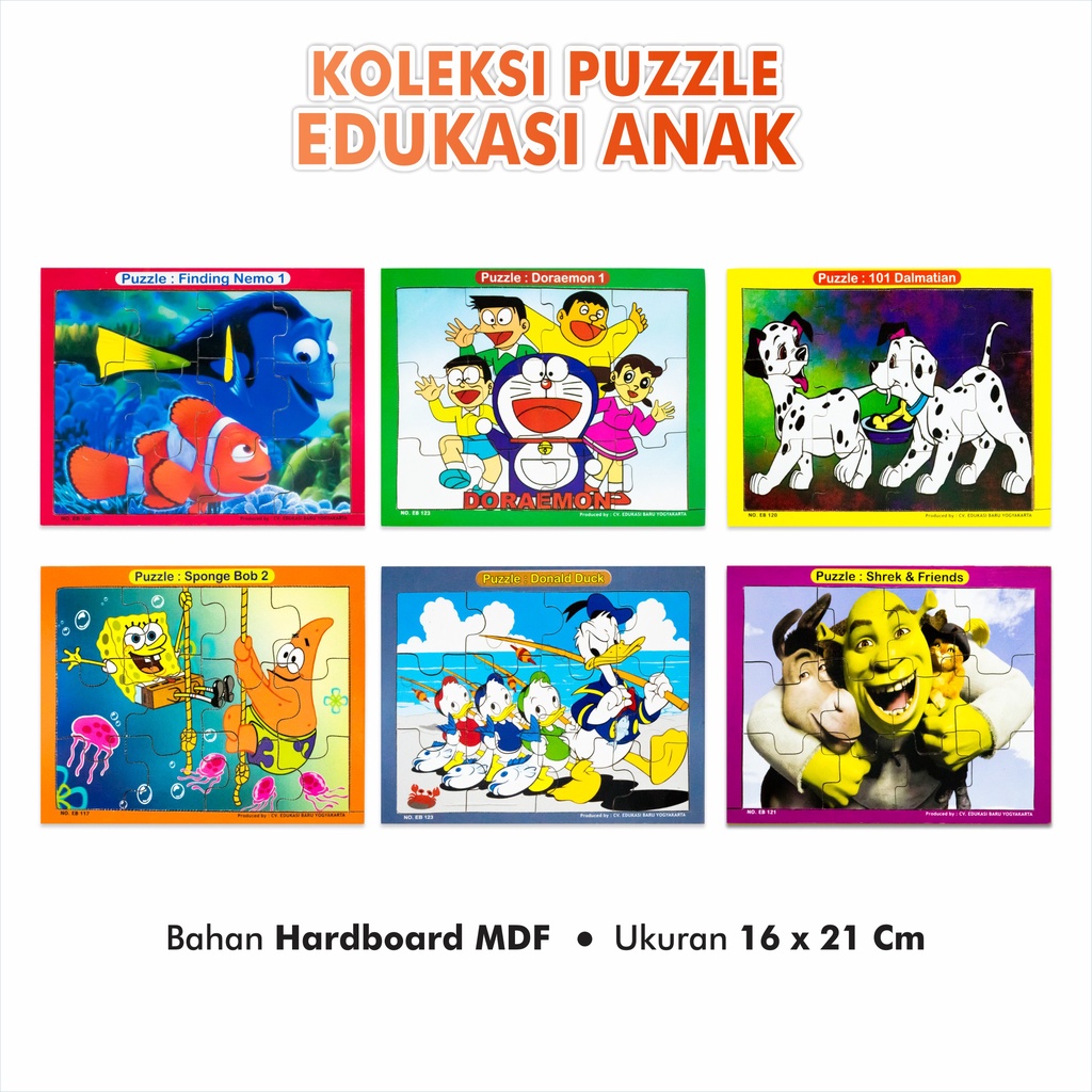 KAYU Wooden Puzzle Puzzle/Children's Puzzle Popular Cartoon Series Nemo ...