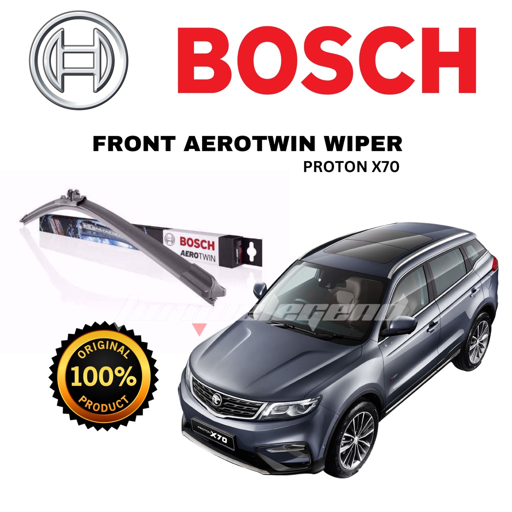 Bosch WIPER Proton X70 2018+ A853S Bosch Aerotwin Flat Windscreen Wiper ...