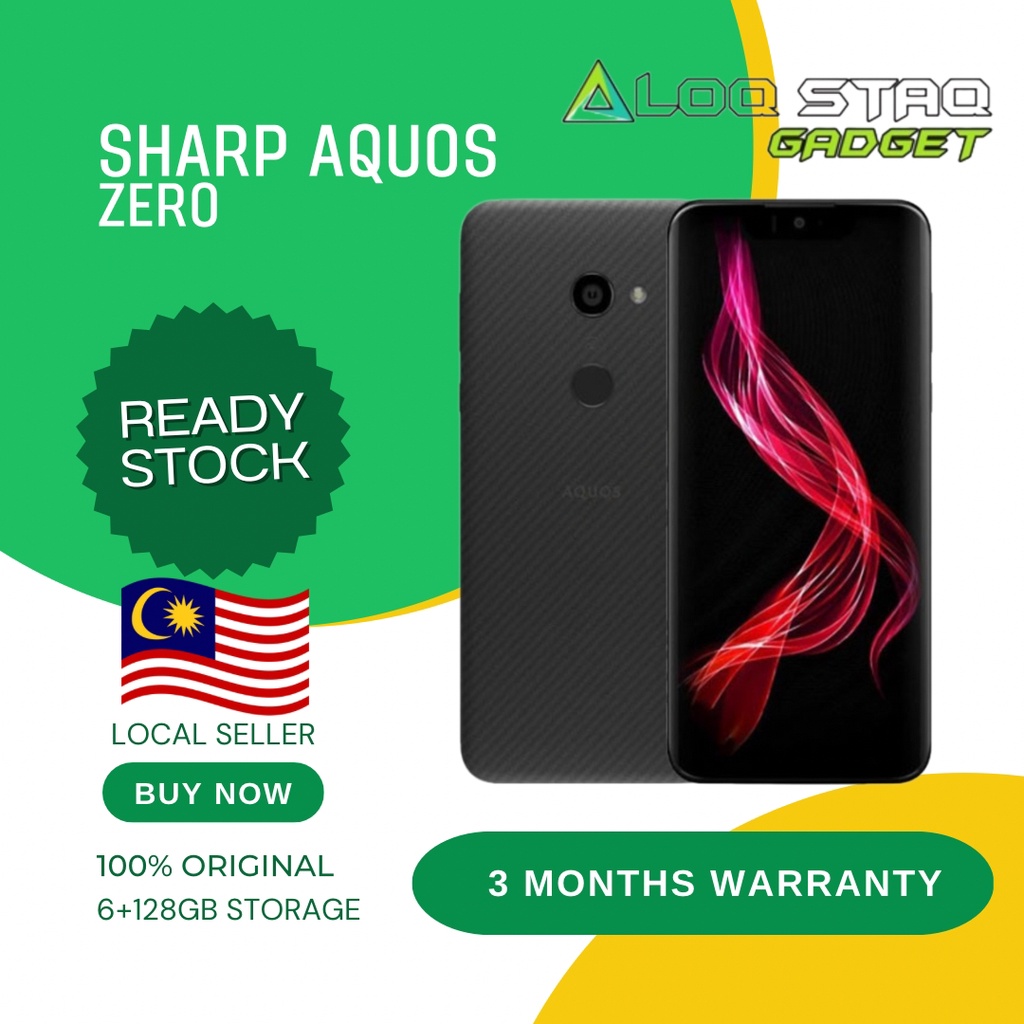 Sharp Aquos Zero (SH-Z10) 6.2Inch OLED WQHD+ Display Android 9.0 Snapdragon 845 Gaming ...