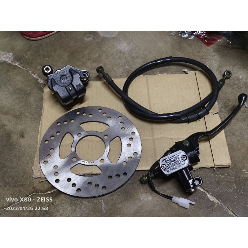 yamaha ego front disc brake pump set / full set 4 in 1 with master pump ...