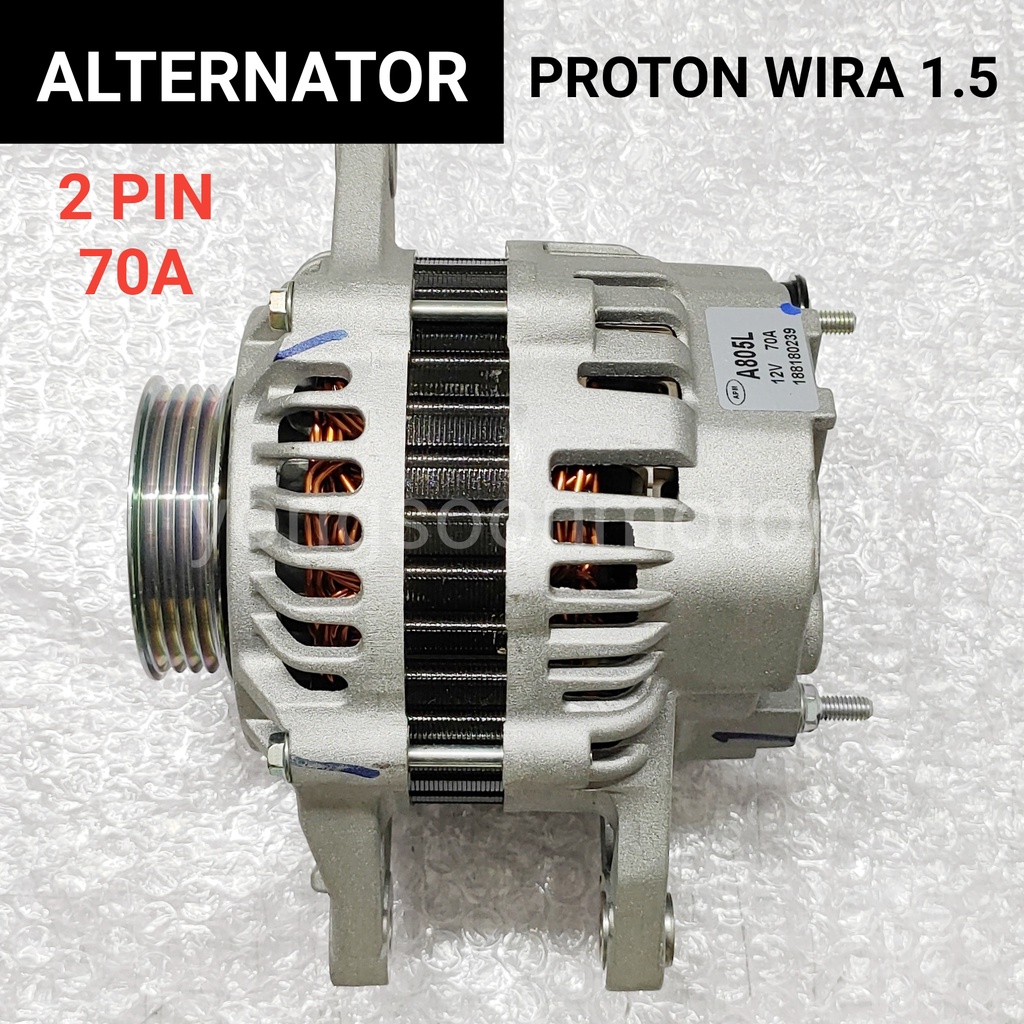 APM ALTERNATOR A805L PROTON WIRA 1.5 (2 PIN 70A) | Shopee Malaysia