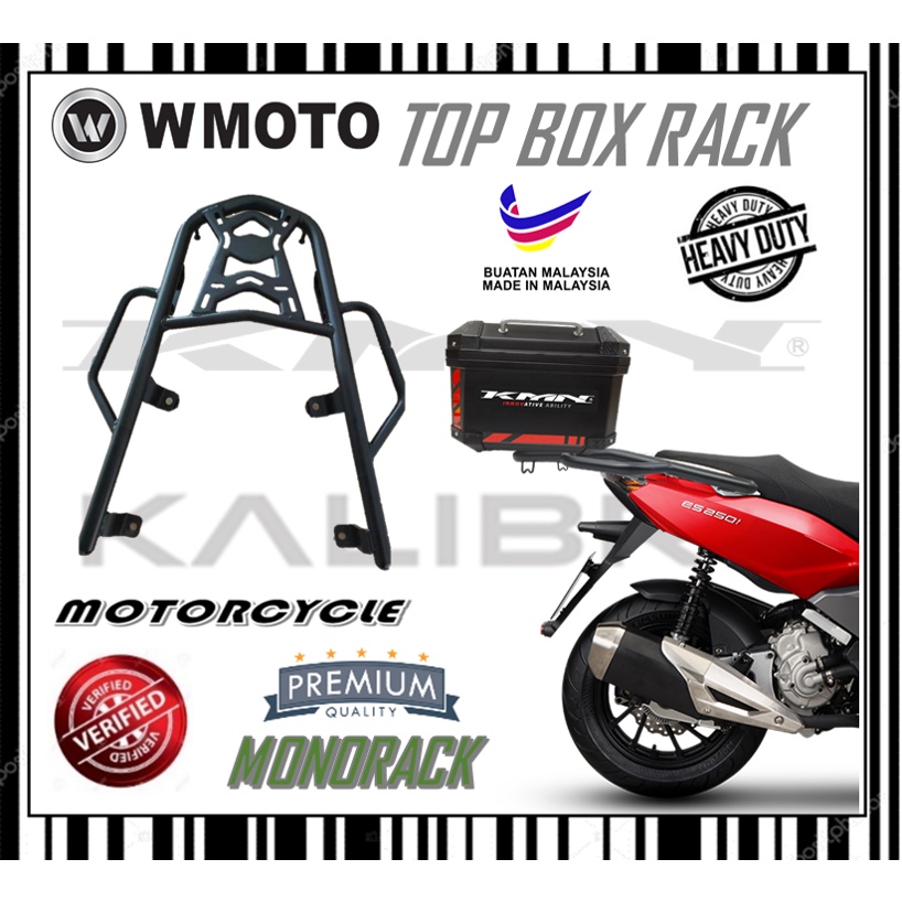 WMOTO ES250I SCOOTER TOP BOX RACK TAIL MONORACK TOP HEAVY DUTY BEST ...