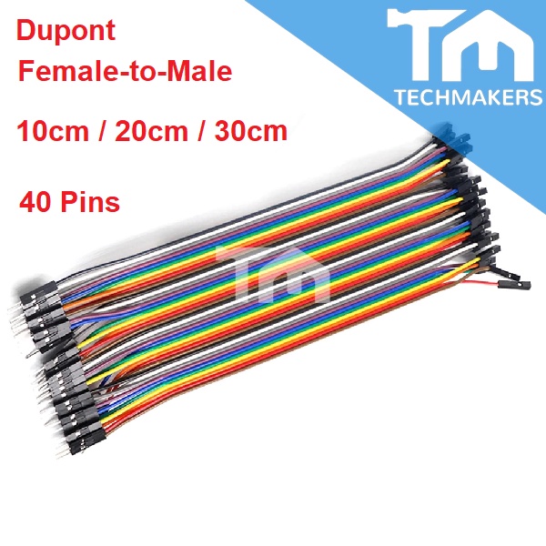 Dupont 40 Pin Jumper Wire Male to Female | Shopee Malaysia