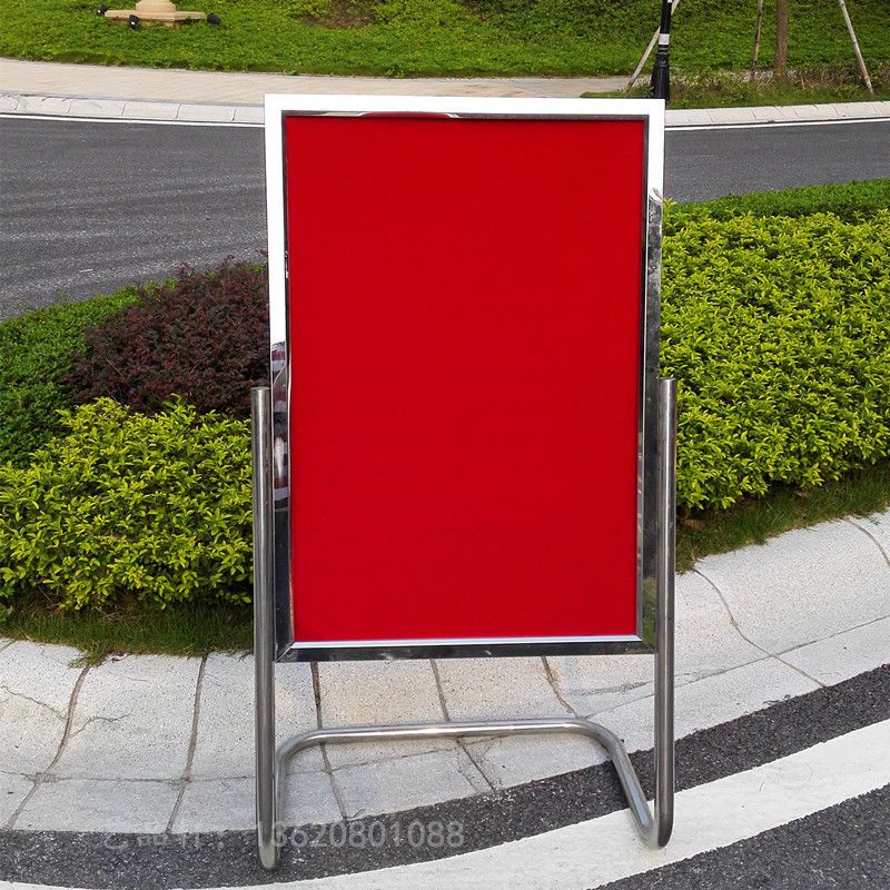 Water Sign Display Stand Standee Signboard Stainless Steel Billboard ...