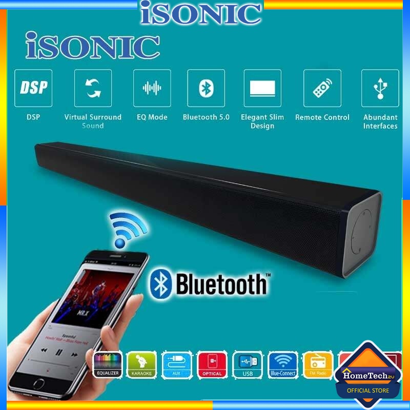 iSonic Wireless Bluetooth TV Soundbar Audio Speaker Home Cinema ICT ...
