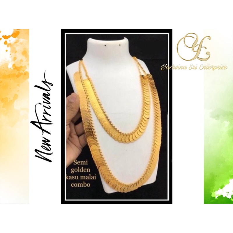Nishaaz Mother Daughter Laxmi Kaasu Malai (2in1) (also suitable for ...