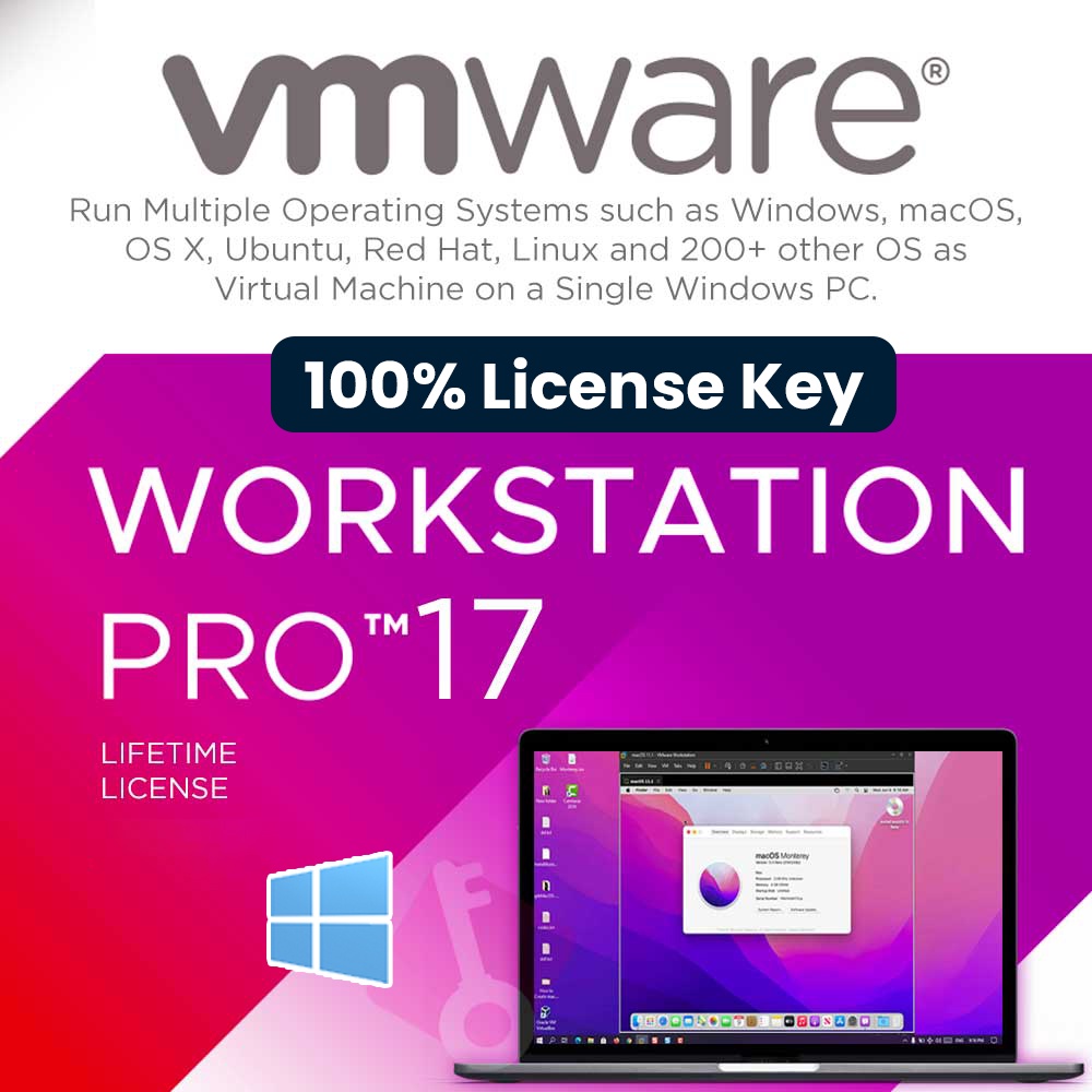 VMware Workstation Pro 17 (2023) Genuine License Key for Windows ...