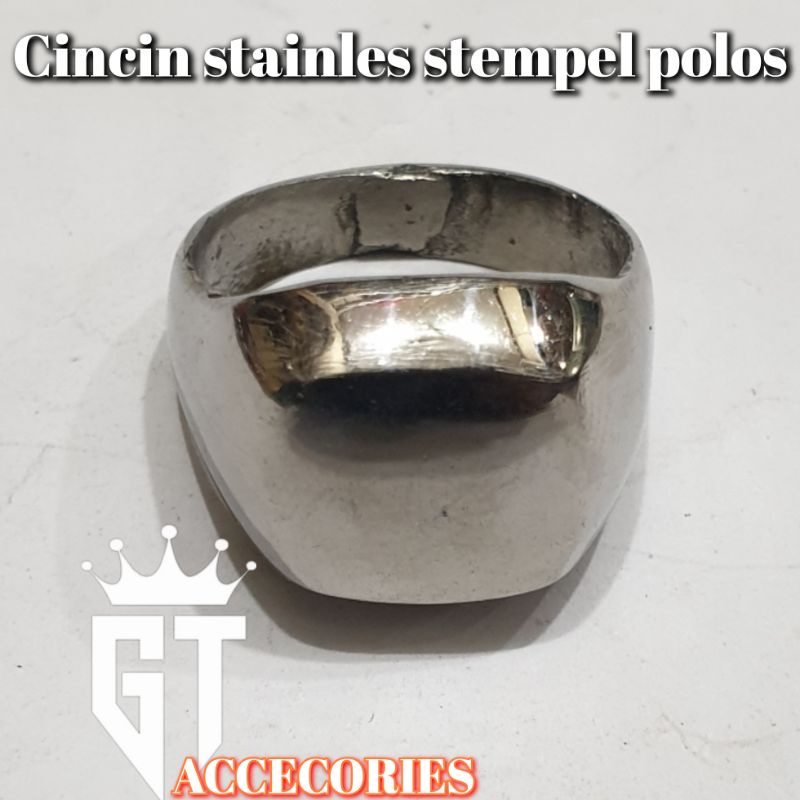 Plain Stamp STAINLES Ring | Shopee Malaysia