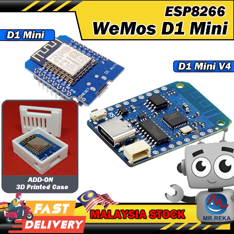 ⚡️ Wemos D1 Mini ESP8266 WiFi Development Board NodeMcu Lua TYPE-C ...