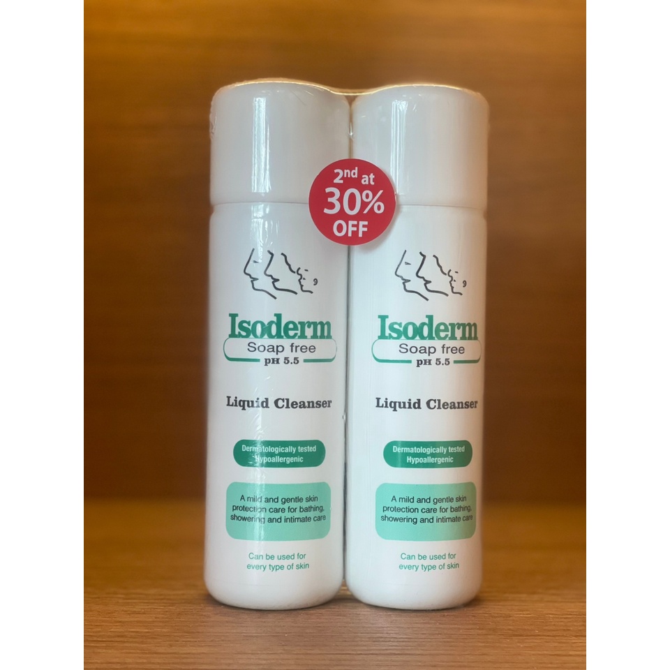 Isoderm Soap Free pH 5.5 Liquid Cleanser (250ml X 2) /250ML | Shopee Malaysia