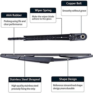 PERODUA MYVI REAR WIPER Full Set Arm Hanger Car Back Wiper Belakang ...