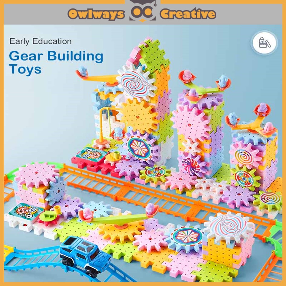 Gear Building Toy Set Plastic Building Blocks Puzzle Toys For Kids ...