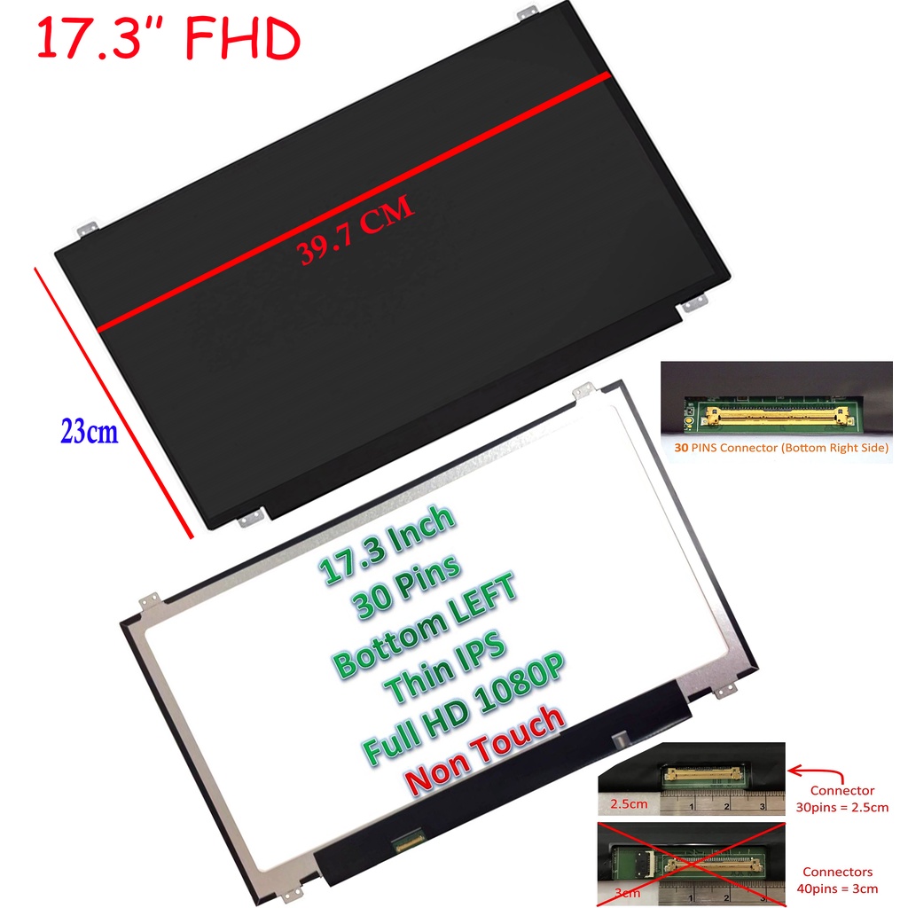 Original 17.3inch Full HD 1920*1080 IPS LCD LED Screen Display Panel 17 ...