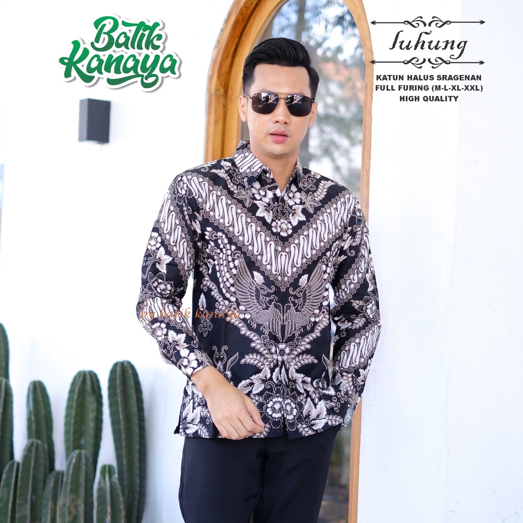 Kanaya Men's Batik Shirt LUHUNG Full Tricot | Shopee Malaysia